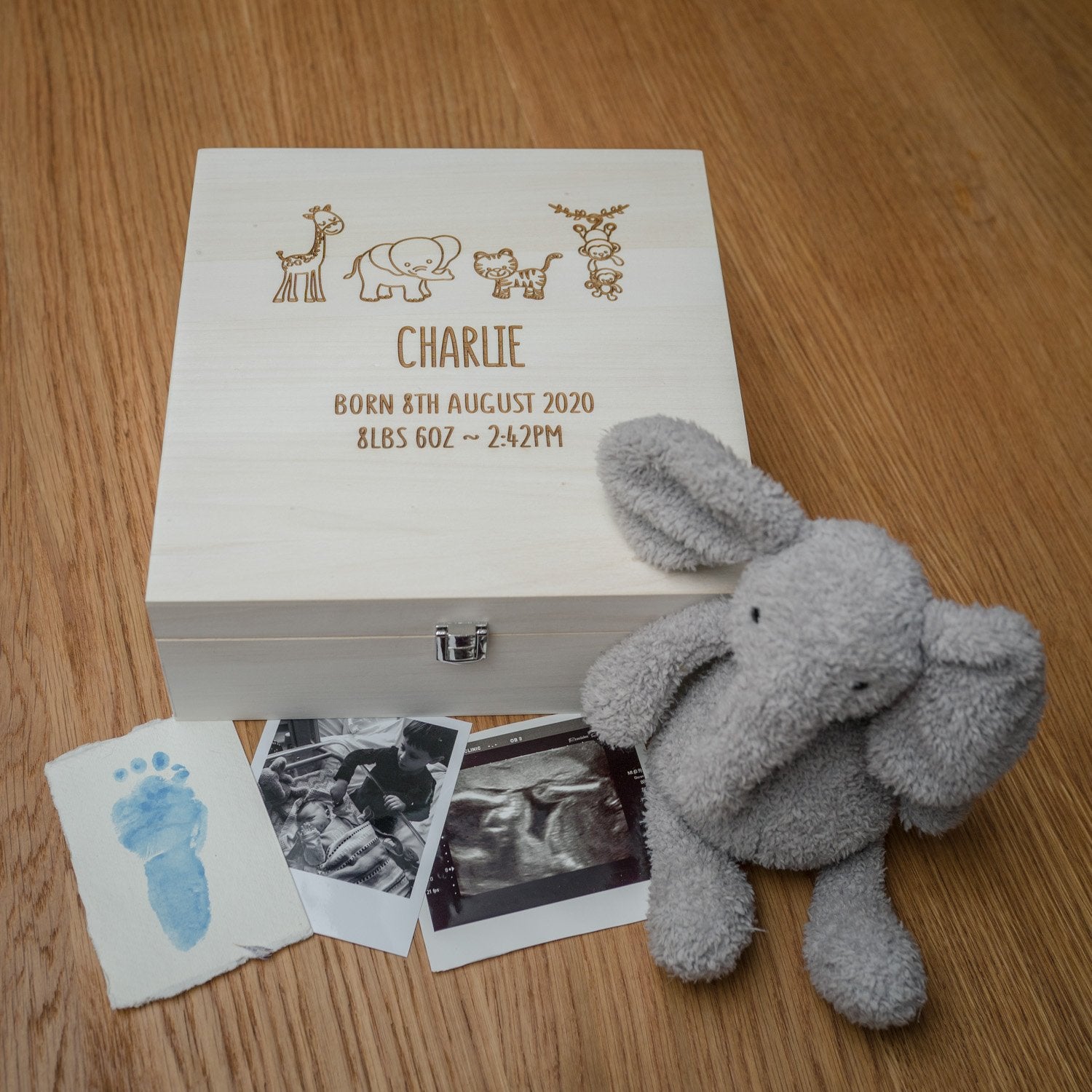Keepsake Box Personalised Wooden Keepsake Box, New Baby Mom Gift